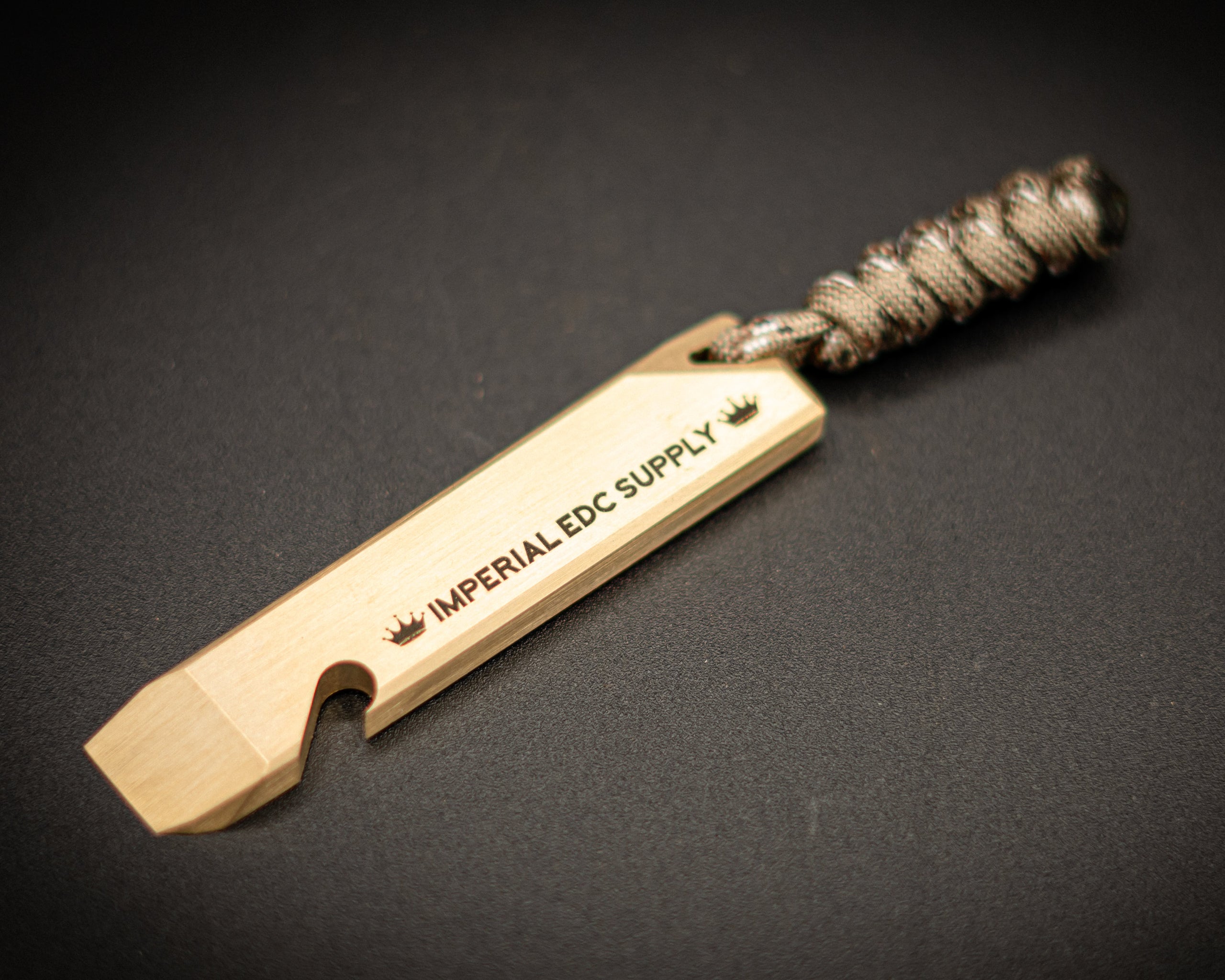 Brass Pry Bar Imperial Custom Works Leather Knives EDC Gear